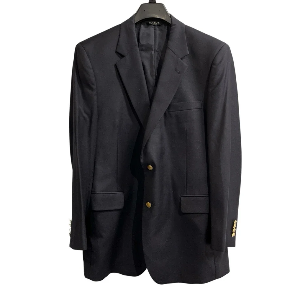 Jos. A. Bank | Suits & Blazers | Jos A Bank Blazer Navy Blue Wool Sport ...